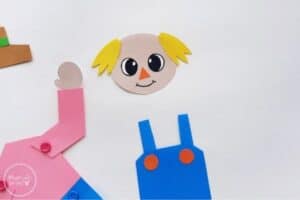 Movable Paper Scarecrow Craft [Free Template] | Mombrite