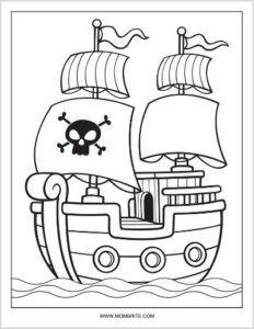 Free Printable Pirate Coloring Pages | Mombrite