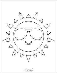 Free Printable Sun Templates and Coloring Pages | Mombrite