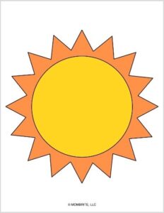 Free Printable Sun Templates and Coloring Pages | Mombrite