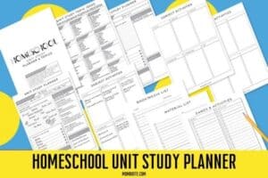 Printable Homeschool Unit Study Planner | Mombrite