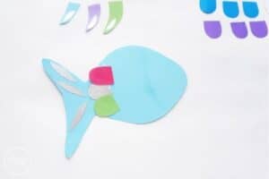 Paper Rainbow Fish Craft [Free Template] | Mombrite