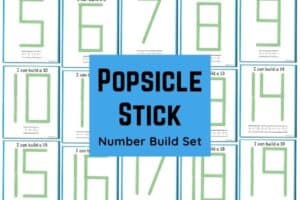 Popsicle Stick Number Build Set | Mombrite