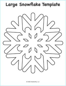 Free Printable Snowflake Templates for Crafts and Activities | Mombrite
