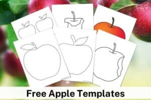 Free Printable Apple Templates and Outlines | Mombrite
