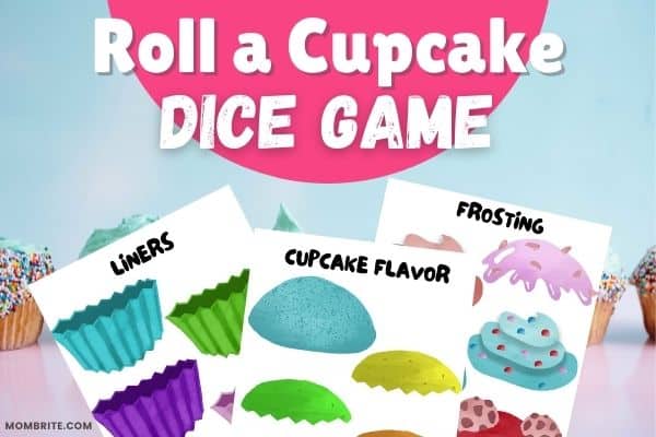 Roll a Cupcake Dice Game for Kids [Free Printable] | Mombrite