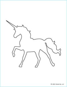 Free Printable Unicorn Templates | Mombrite
