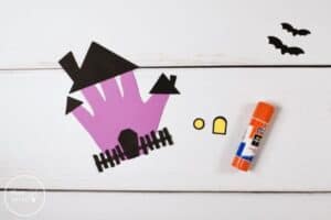 Haunted House Handprint Craft for Kids [Free Template] | Mombrite