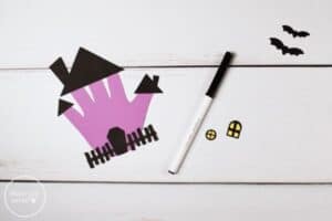Haunted House Handprint Craft for Kids [Free Template] | Mombrite
