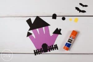 Haunted House Handprint Craft for Kids [Free Template] | Mombrite