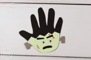 Frankenstein Handprint Craft for Kids [Free Template] - Mombrite
