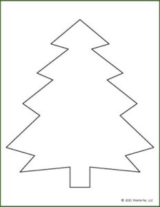 Free Printable Christmas Tree Templates | Mombrite