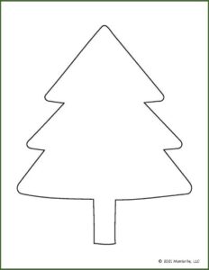 Free Printable Christmas Tree Templates | Mombrite