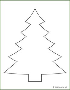 Free Printable Christmas Tree Templates | Mombrite