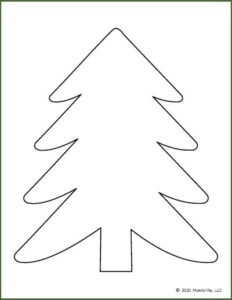 Free Printable Christmas Tree Templates | Mombrite
