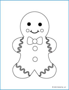 Free Printable Gingerbread Man Templates and Coloring Pages | Mombrite
