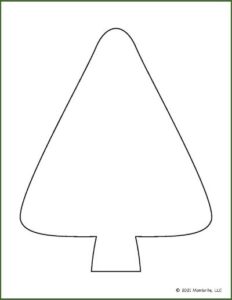 Free Printable Christmas Tree Templates | Mombrite