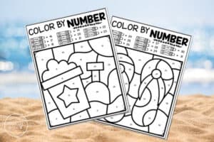 Free Summer Color by Number Printable | Mombrite