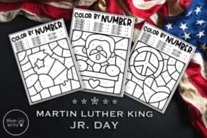 Martin Luther King Jr Day Color By Number Free Printable