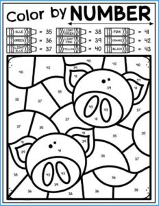 Free Farm Color By Number Printable – Open Edutalk