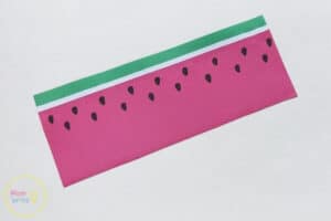 Watermelon Paper Fan Craft For Kids