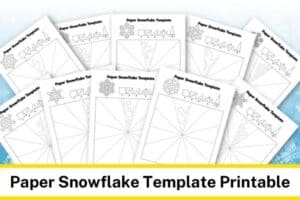 Paper Snowflake Free Printable Template