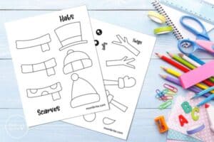Build Your Own Snowman Template (Free Printable) | Mombrite