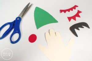 Adorable Elf Handprint Craft for Christmas [Free Template] | Mombrite