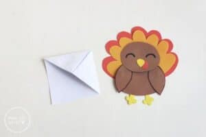 Adorable Paper Turkey Bookmark Craft [Free Template] - Mombrite