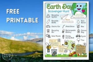 Earth Day Scavenger Hunt for Kids [Free Printable] | Mombrite