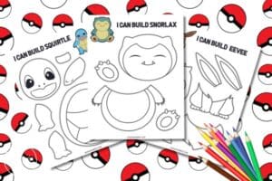 Printable Pokémon Craft for Kids [Free Template] | Mombrite