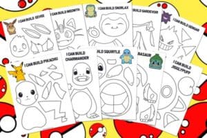 Printable Pokémon Craft for Kids [Free Template] | Mombrite
