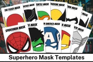 Free Printable Superhero Mask Templates | Mombrite