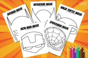 Free Printable Superhero Mask Templates - Mombrite