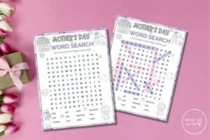 Mother's Day Word Search Coloring Page [Free Printable] - Mombrite