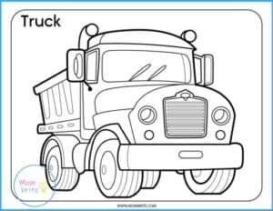 Fun Vehicle Coloring Pages for Kids [Free Printable] | Mombrite