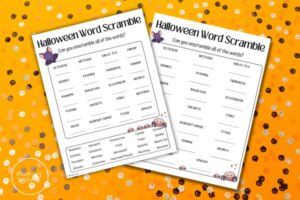 Fun and Engaging Halloween Word Scramble Game for Children [Free ...