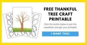 Thanksgiving Thankful Tree Craft for Kids [Free Printable] | Mombrite
