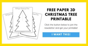 Simple 3D Christmas Tree Craft for Kids (Free Template) | Mombrite