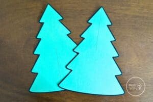 Simple 3D Christmas Tree Craft for Kids (Free Template) | Mombrite