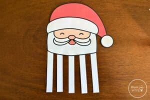 Make a Santa Beard Paper Chain Christmas Countdown Craft for Christmas ...