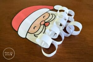 Make a Santa Beard Paper Chain Christmas Countdown Craft for Christmas ...