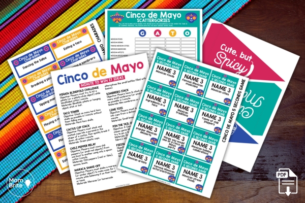 Fun Cinco de Mayo Party Games for Kids (Free Printable) | Mombrite